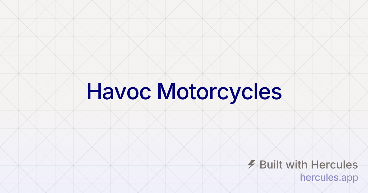 Havoc Motorcycles | Billet Wheels, Fat Tire Kits & Premium Audio